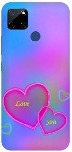 Buy GOLDALPHA Blue, Pink Plastic Back Cover For Realme C25 Online at ...