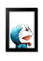 Buy Blue Nexus Doraemon Wall Poster with Wall Frame Room Art Painting ...