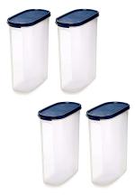 Buy Signoraware Oval Blue Plastic Container 2.3 L (Set Of 4) Online at ...