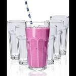 Buy KHATU SHYAM TRADERS 400 Ml Water Glass Tumbler Highball Glasses ...