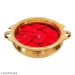 Buy ALEKSHA Brass Urli Bowl Ethnic Design Uruli Pot for Home Decor ...