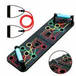 Buy Slovic Push Up Board with Resistance Tubes | 64+ Exercises | Colour ...