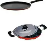 Buy MB BROTHERS Lifestyle Induction Base Red Aluminium Dosa Tawa and ...