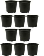 Buy Audbhidhi Pots Gamla Planter Black Flower Pot for Plants | Plastic ...