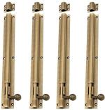 Buy CM Craftsman BRASS ANTIQUE Aluminium Latching Draw Hasp latch for ...