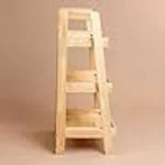 Buy WOODTRENDZ Solid Wood 3-Tier Shelf Rack (Natural) Online at Best ...