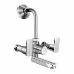 Buy Rocio Brass Wall Mixer for Bathroom 2 in 1 with 12.5 cm Long Bend ...