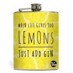 Buy Nutcase Lemon & Gin Stainless Steel Hip Flask 240 ml with Free ...