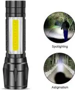 Buy ShopGlobal Sun R911(LED RECHARGEABLE METAL TORCH) 3 Modes, USB ...