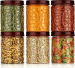 Buy AMBIOUS Maroon Round Plastic Container Set 1500 ml Online at Best ...