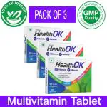 Buy Roy Biotech Health Ok Daily Multivitamin for Energy & Overall Health for Men, Strip 10 ...