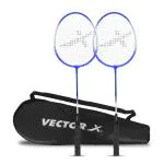 Buy Vector X VXB 150 Badminton Racquet Set Aluminium Head and Steel ...