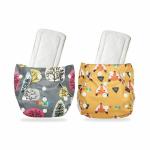 Buy Ineffable Printed Diapers Combo Pack of 2 | Size Adjustable Baby ...