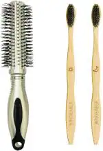 Buy Bingeable Hair Saloon Brush Bamboo S Shape Tooth (Set Of 3) Online ...