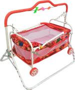 Buy Rawzz Red Metal Cradle |BASSINET|BASINET|CRADLE|BABY BASSINET|BABY ...