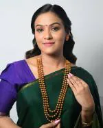 Buy JIJA ANTIQUE Women's Golden 3 Layer Mohan Mala | Indian Traditional ...