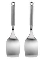 Buy Kuber Industries Silver Stainless Steel Turners Spatulas Cooking ...