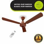 Buy VG Green Breeze BLDC Ceiling Fan with Remote (Ruby Maroon) Online ...