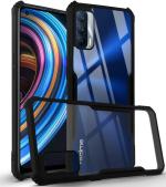 Buy Meephone Mobile cover for Realme X7 (Black, Transparent, Grip Case ...