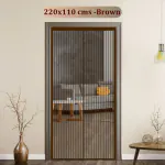 Buy Classic Mosquito Net Brown Polyester Glass Magnetic Insect Door ...