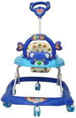 Buy Goyal's Teddy Face Musical Walker with Parental Push Handle ...