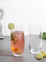 Buy Smartserve Club Tall Cocktail/Mocktail/Juice/Beer/Vodka Glass Set (Transparent, 350ml) - Set ...