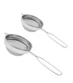 Buy Dynore Stainless Steel Double Mesh Tea/Coffee Strainer/ Chalani ...