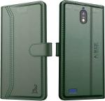 Buy Aibex Jio Phone Next Green Artificial Leather Foldable Stand and Pocket, Magnetic Closure ...
