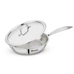 Buy Bergner Silver Stainless Steel Frypan, 24 cm Online at Best Prices ...