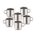 Buy REVV UP Stainless steel Tea / Coffee Cup, Tea Cups, Set of 6, Plain ...