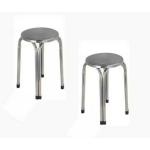 Buy Nilkamal Styleseat Hospital/Clinic Stool (Silver, Pre-assembled ...
