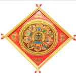 Buy SABAI GRASS Handmade Multicolor Stone Palm Leaf Wall Hanging Online ...