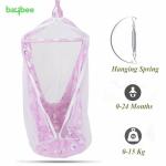 Buy Baybee Pink Baby Ziggy Hanging Swing Cradle jhula With Mosquito Net ...