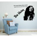 Buy Wallzone Multicolor Vinyl Bob Marley Large Wallsticker, 70 X 80 Cm ...