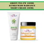 Buy Pink Root Green Tea Facewash and Kumkumadi Radiance Night Cream ...
