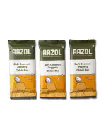 Buy Aazol Soft Coconut Chikki Bar 165g (55g x 3 Bars) | High-energy Snacks Bar | Online at Best ...
