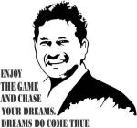 Buy Customscart Large Self Adhesive Sachin with quotes Wall Sticker57 ...