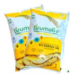 Buy Tirumalla Physically Refined Rice Bran Oil - 2 Liter, Combo Pack of 2 x 1 Liter Pouch Online ...