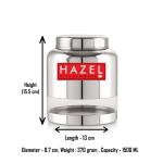 Buy HAZEL Stainless Steel Transparent Container Glossy Finish Airtight ...