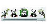 Buy Divinedesigns Multicolor Vinyl Green Black Panda Air Conditioner Sticker Online at Best ...
