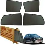Buy WolkomHome Car Window Sun Shade Protector Curtains Set of 4 pc for ...