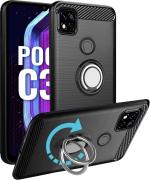 Buy Unistuff Back Case Cover for Poco C31 with Magnetic Kickstand ...