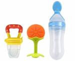 Buy CHILDCHIC Combo of Baby Silicone Food Nibbler for Fruit Food Feeder ...