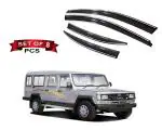 Buy Auto E-Shopping Chrome Line Door Visor for Force Cruiser Toofan Set ...