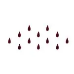 Buy Comet Busters Maroon Tear Drop Bindi For Women Online at Best ...