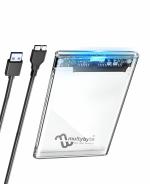 Buy Multy Byte Universal 2.5" SSD/HDD Enclosure - USB 3.0 to SATA ,Transparent Design, Tool-Free ...
