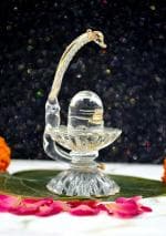 Buy Craftfry Holy Shivling with Sheshnag Glass Showpiece in Home Decor ...