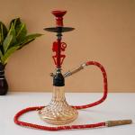 Buy JaipurCrafts Premium Designer Red Golden Matki Lady queen Hookah ...