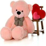 Buy Hug N Feel Soft Toys Pink Polyester Teddy Bear Soft Toy - 4 feet ...