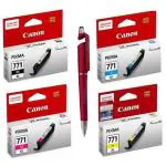 Buy CANON CLI 771 XL B/C/Y/M Ink Cartridge (SET OF 4) with 3in1 Multi-Function Creative Mobile ...